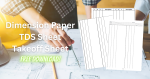 Dimension Paper/ Takeoff Sheet/ TDS: Free Download | QS Tuts